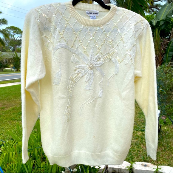 Alfred Dunner | Sweaters | Vintage Holiday Sweater M Alfred Dunner ...